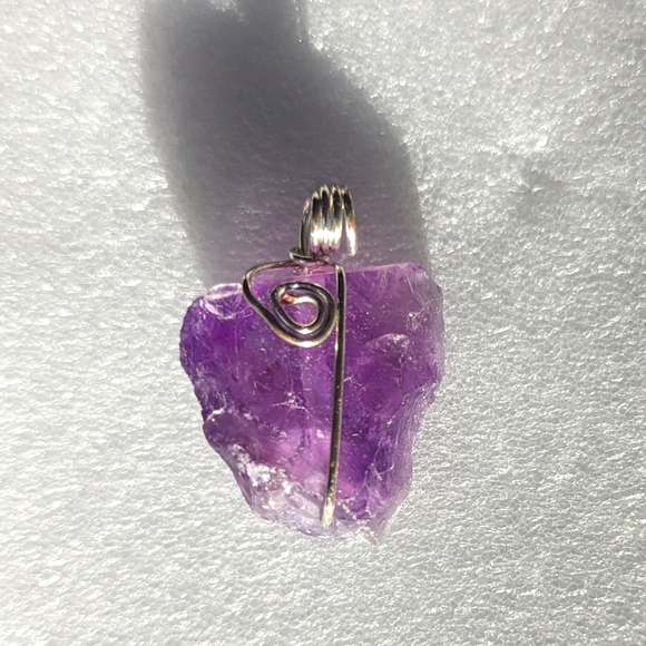 Hand Crafted | Jewelry | Raw Amethyst Pendant | Poshmark